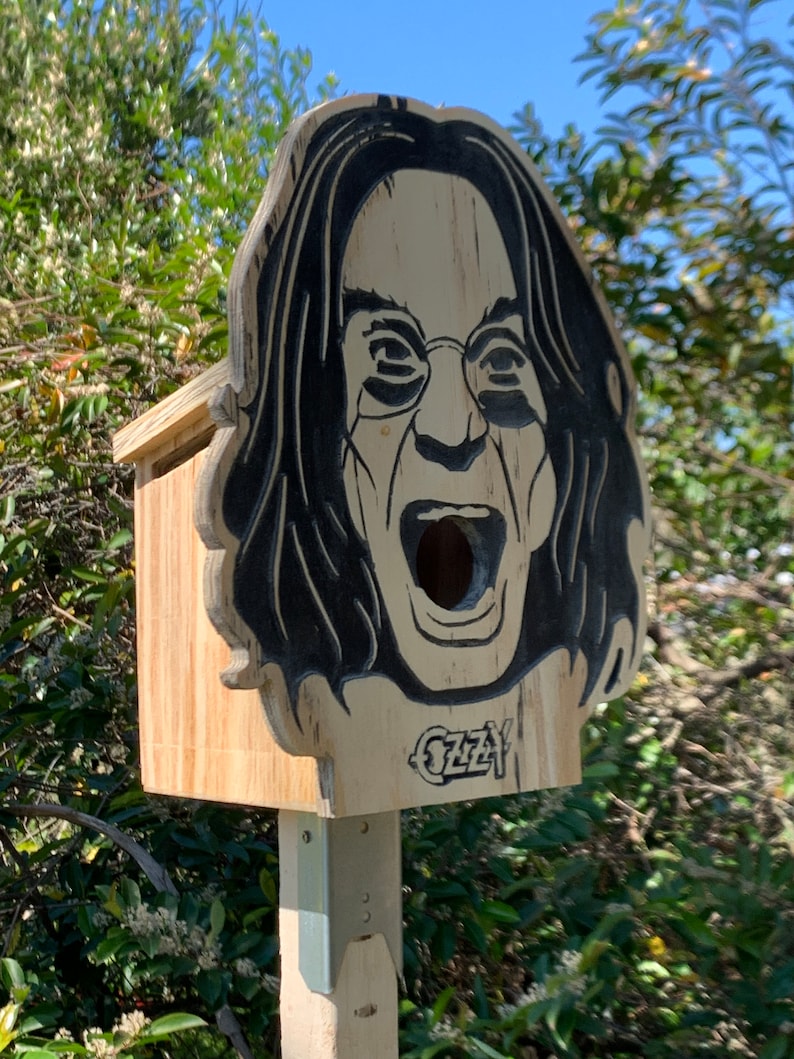 Bird House Hand Made Wood Legendary Rocker-inspired the Oz Man - Etsy