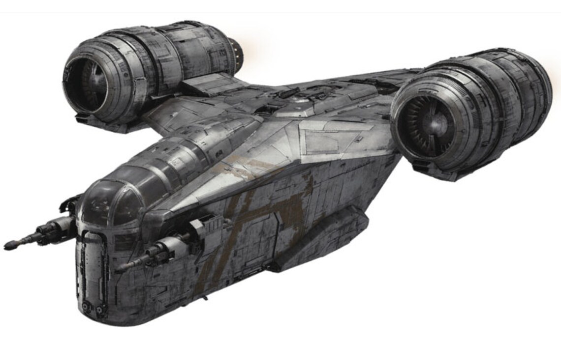 Razor Crest printed and painted | Etsy