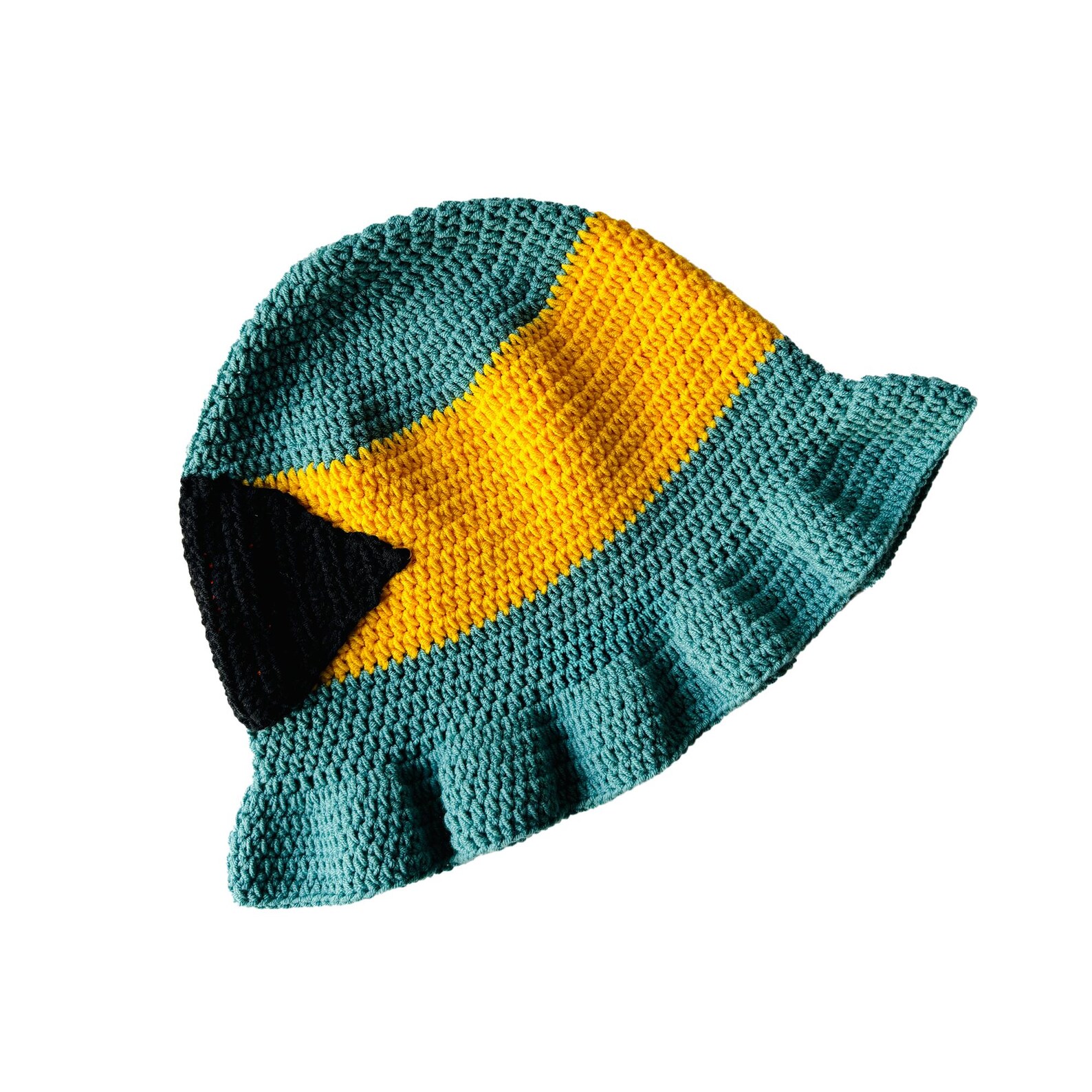USA Crochet Country Flag Bucket Hat, Knitted Country Summer Knit Hat ...