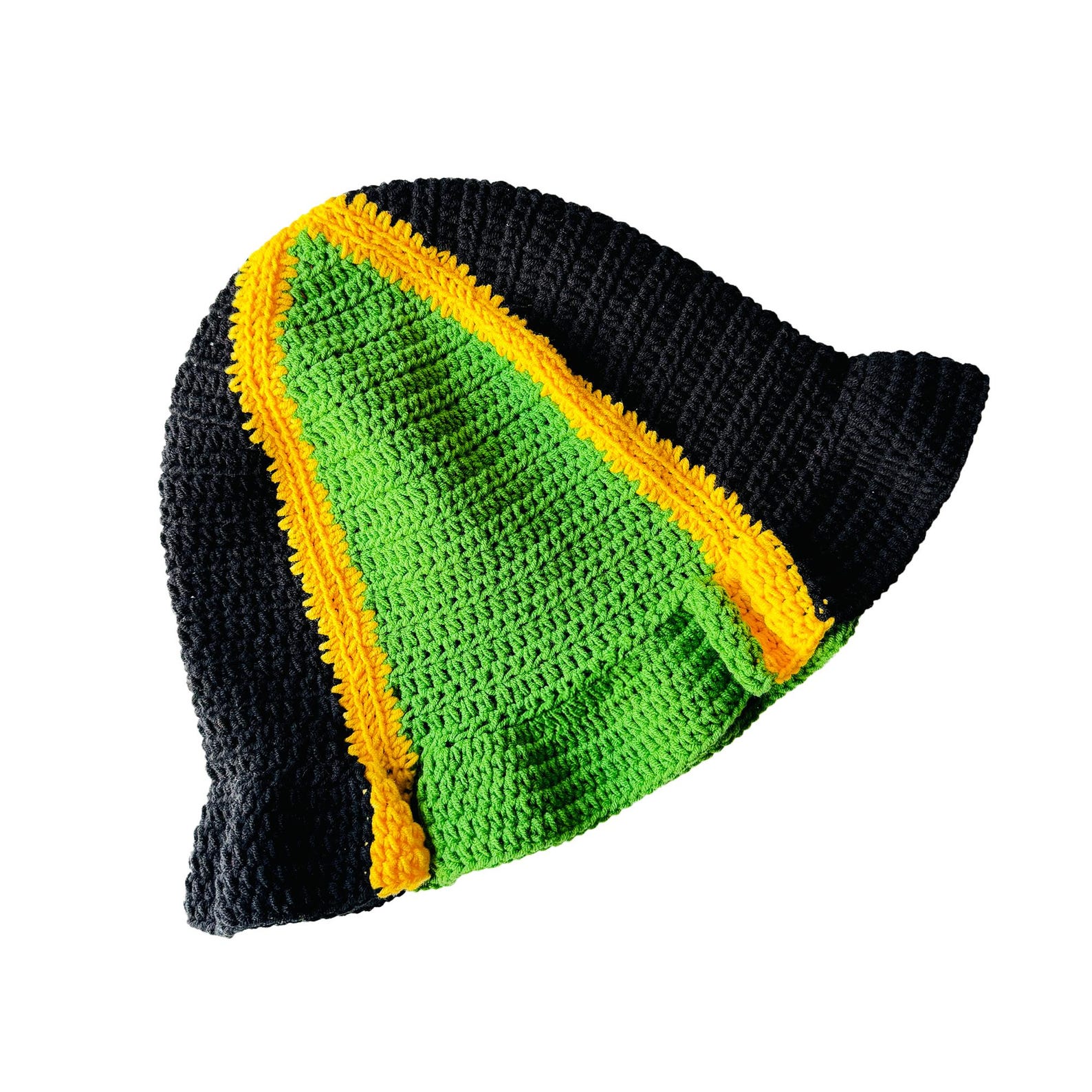 USA Crochet Country Flag Bucket Hat, Knitted Country Summer Knit Hat ...
