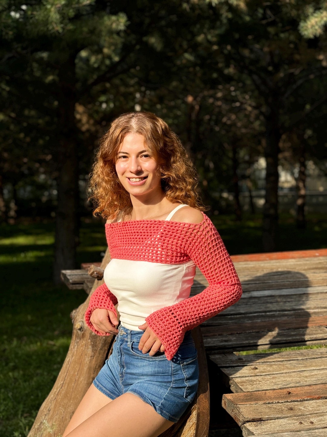 Long Sleeves Crochet Boleros, Fishnet Top, Half Shrugs,ballet Shrug ...