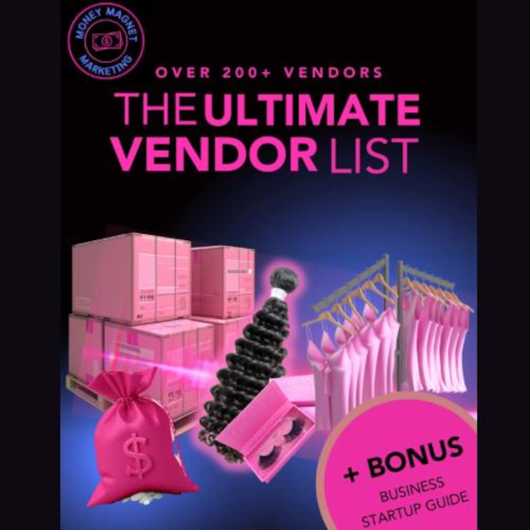 The Ultimate Vendors List | PLR| Selling Online | Vendors List | Beauty Vendors | Clothing ...