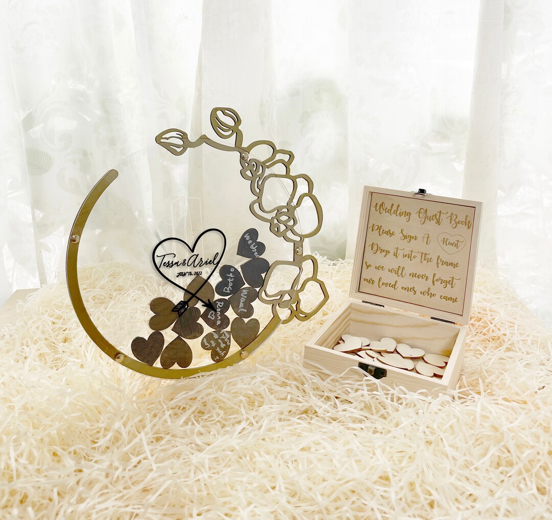 Flower Guest Box, Wedding Guest Box Alternative, Custom Drop Box ...