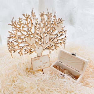 Tree Hanging Signature Board, Wedding Gift Box, Alternative Wedding ...