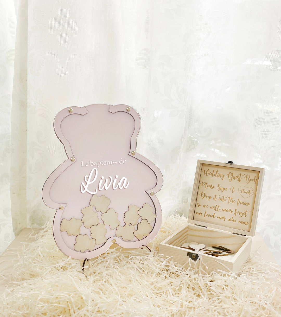 Bear Guest Box, Christening Birthday Guest Box Alternative ...