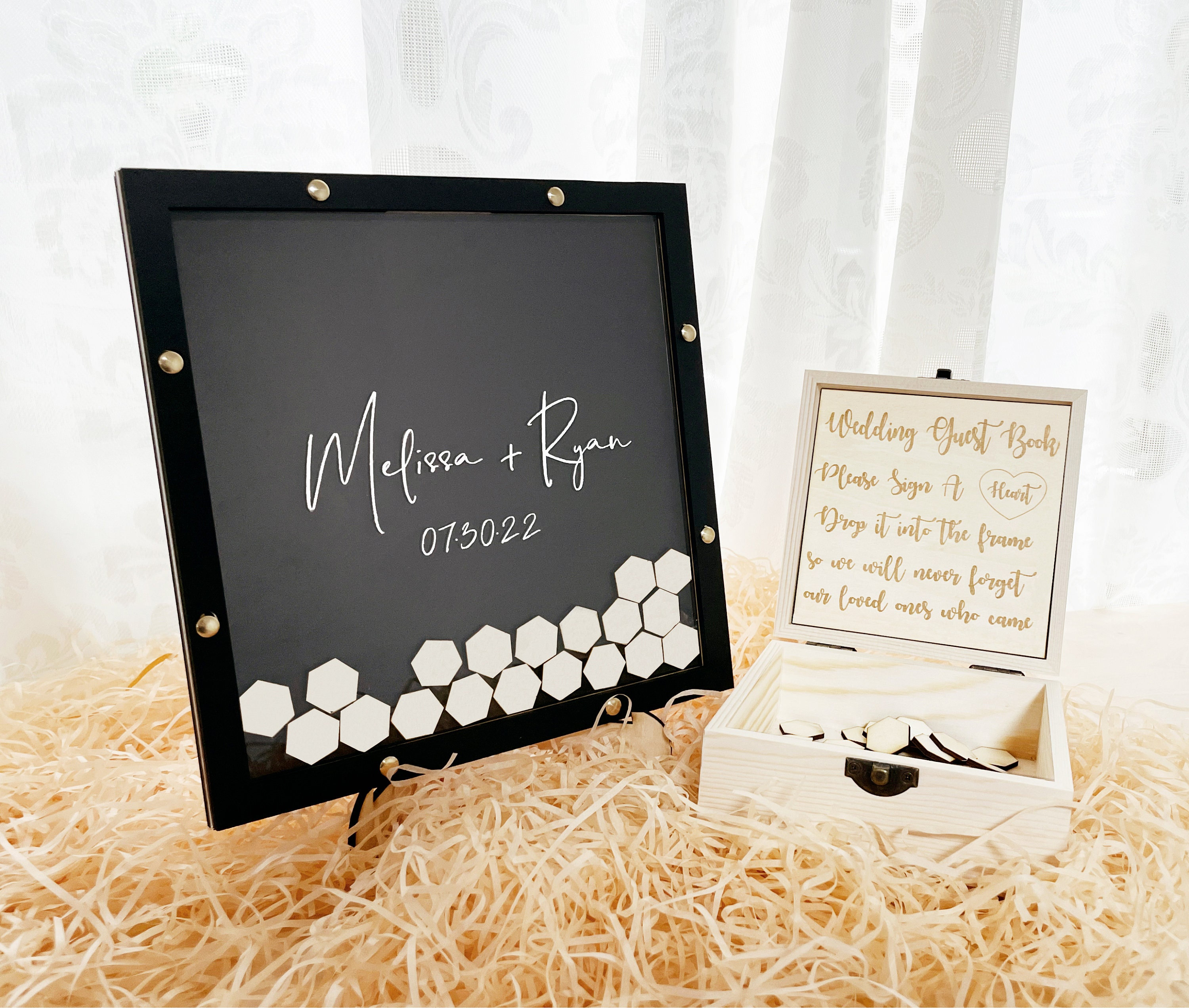 Square Guest Box Wedding Guest Box Alternative Photo Frame - Etsy Australia