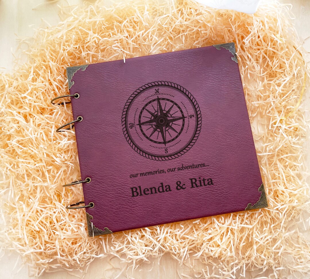 Personalized Adventure Book,handmade Compass Design Photo Album ...