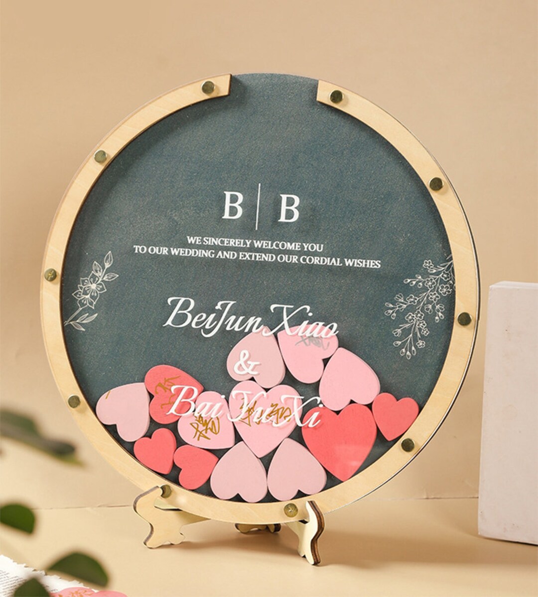 Simple Wooden Border Sign in Box, Wedding Decoration, Graduation Party ...