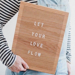 Handmade Wall Hanging Wooden Letter Board, Rectangular Letter Board ...