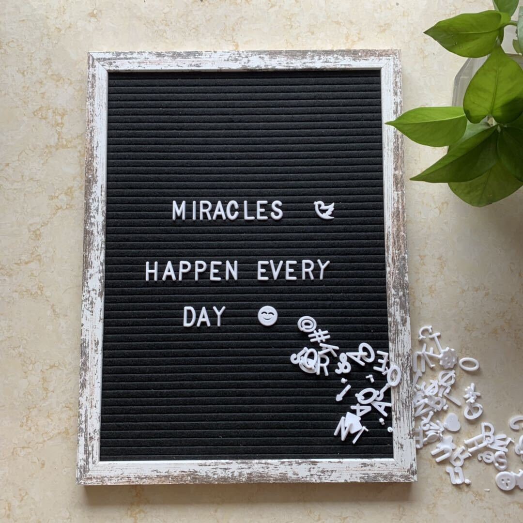 Vintage Border Felt Letter Board, Handmade Felt Board, Custom Letter ...