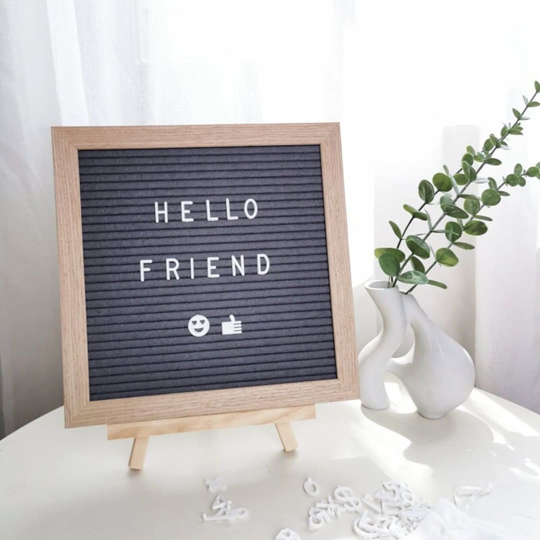 10*10 Inch Felt Letter Board, Handmade Felt Board, Custom Letter Board ...
