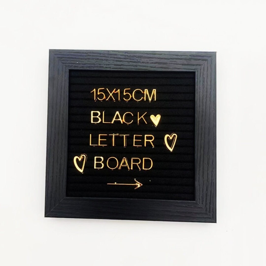 Black Border Felt Letter Board-2 Sizes, Handmade Felt Board, Custom ...