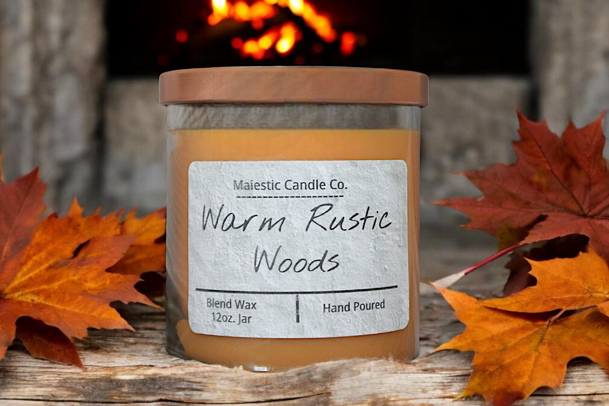 Majestic Candle Warm Rustic Woods - Etsy