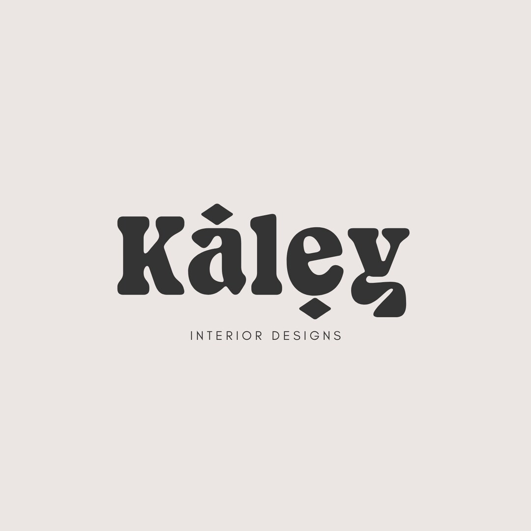 Premade Logo, Text Only Logo, Modern Logo, Minimalist Brand Design ...