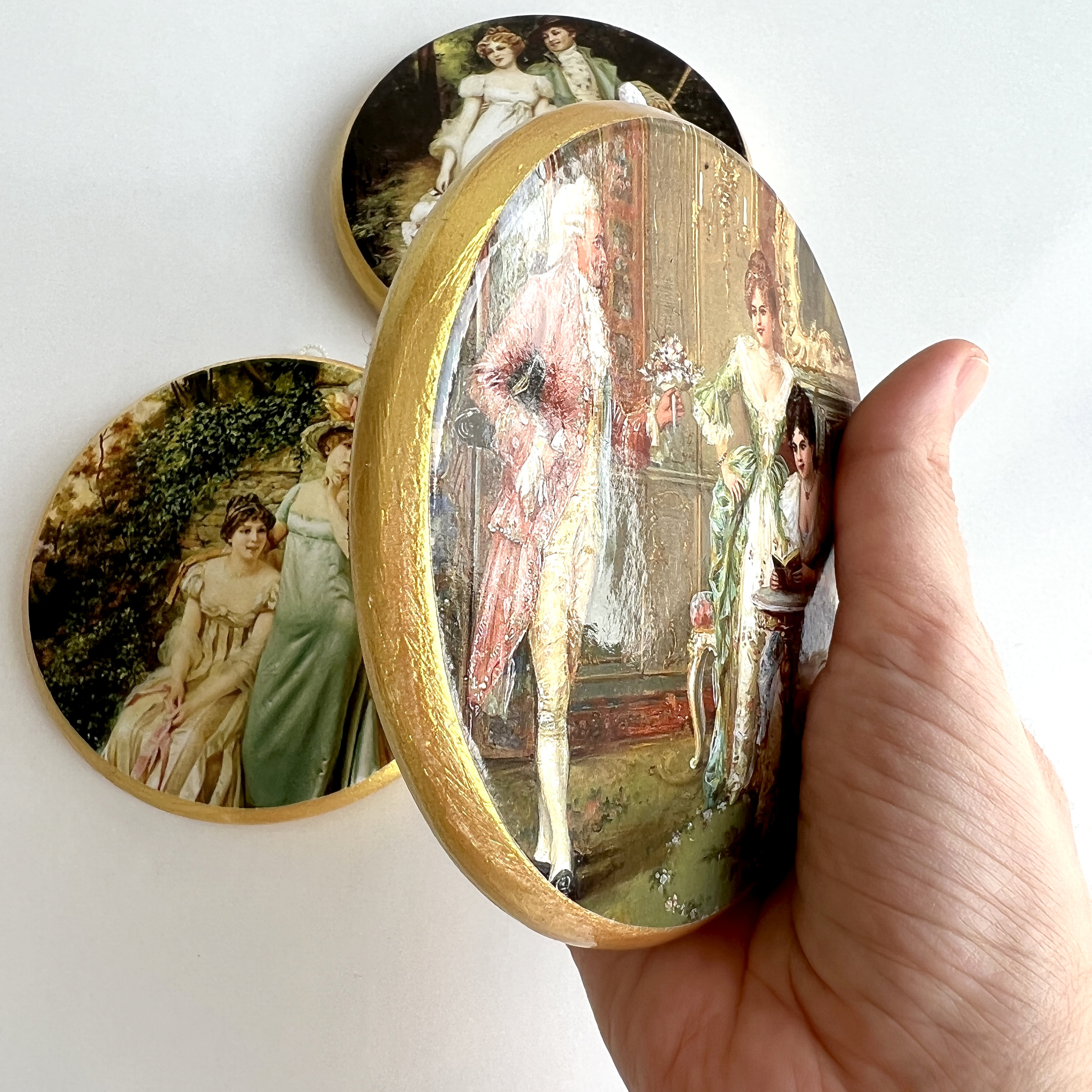 Retro Victorian Decorative Plates Set of 3 Vintage Ceramic - Etsy