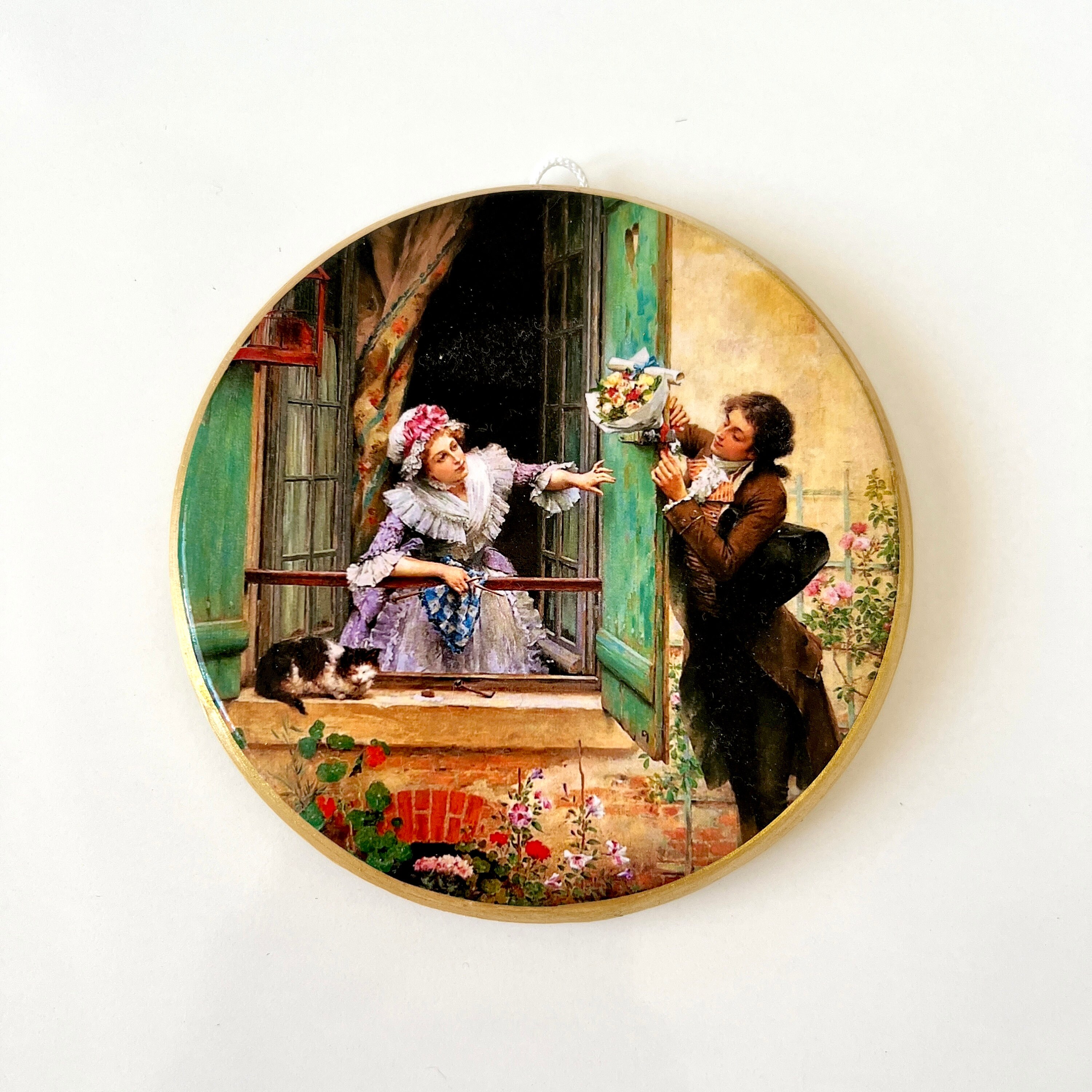 Retro Victorian Decorative Plates Set of 3 Vintage Ceramic - Etsy