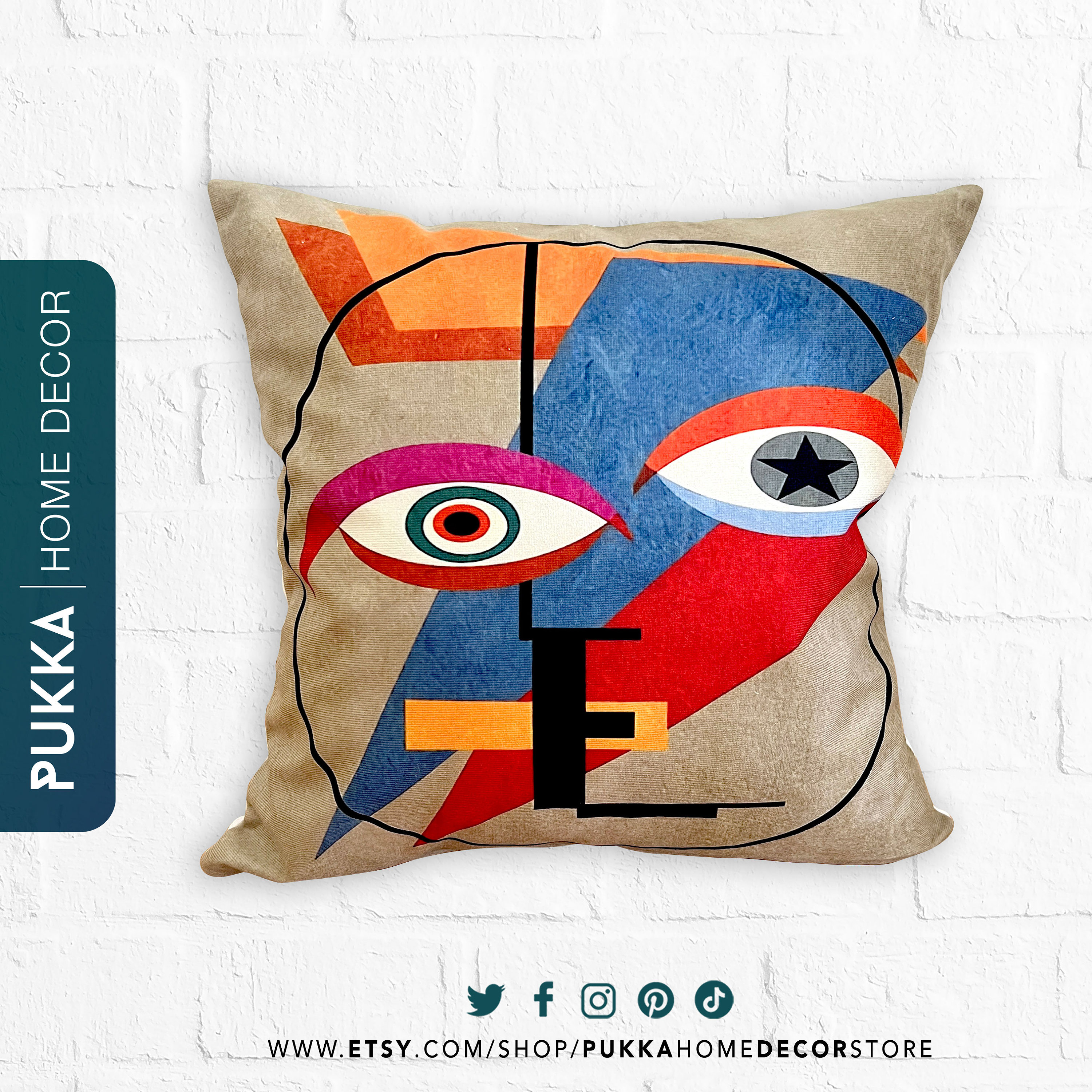 Picasso clearance Style Throw Pillow