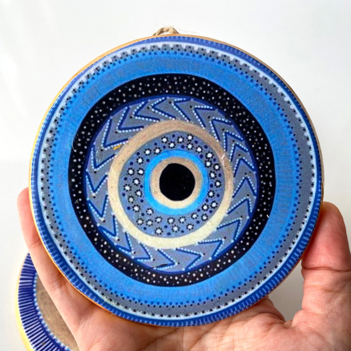 Evil Eye Decorative Plates Set of 3 Ceramic Wall Decor | Etsy