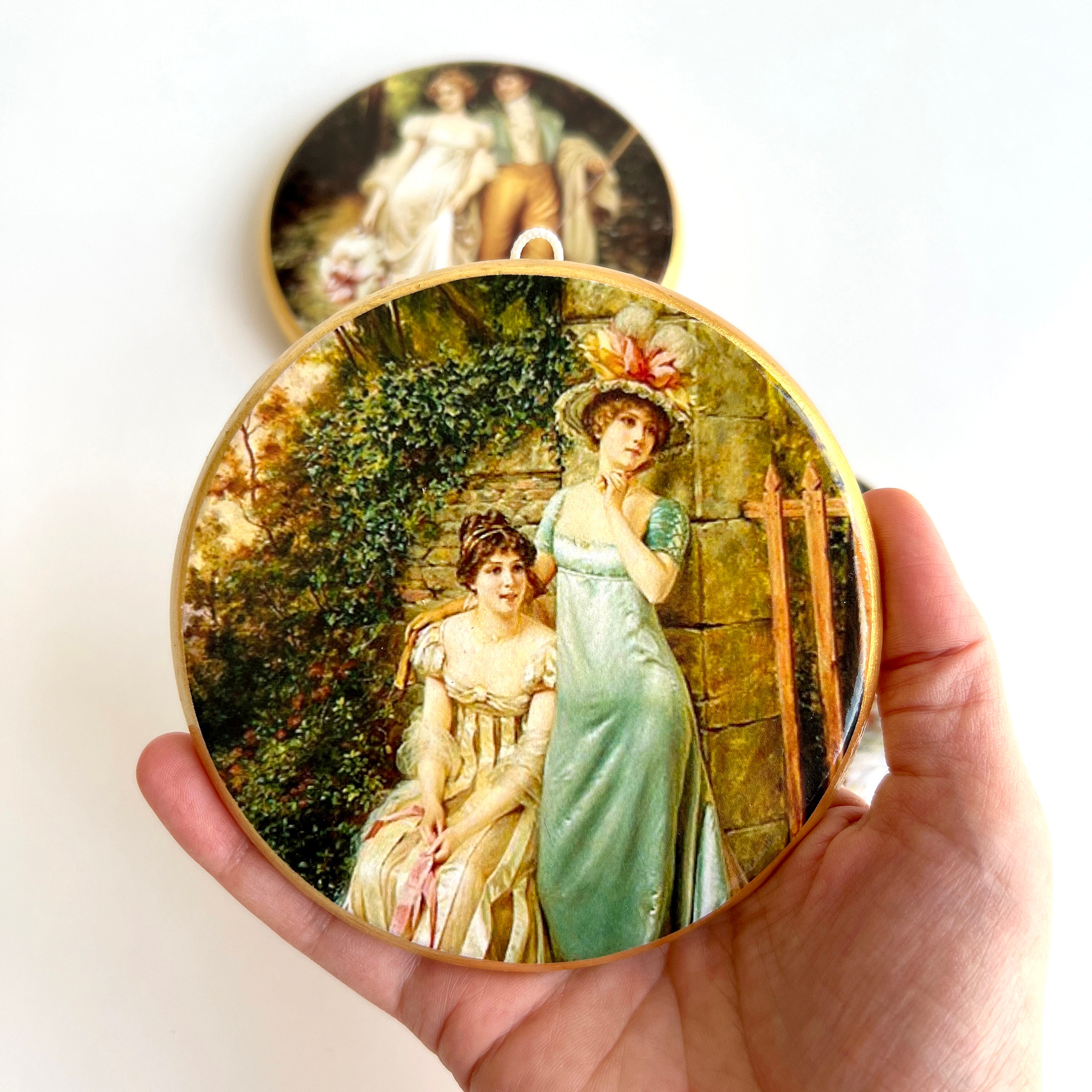 Retro Victorian Decorative Plates Set of 3 Vintage Ceramic - Etsy