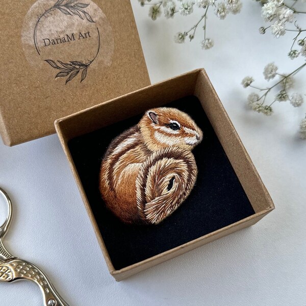 Embroidered Brooch - Etsy