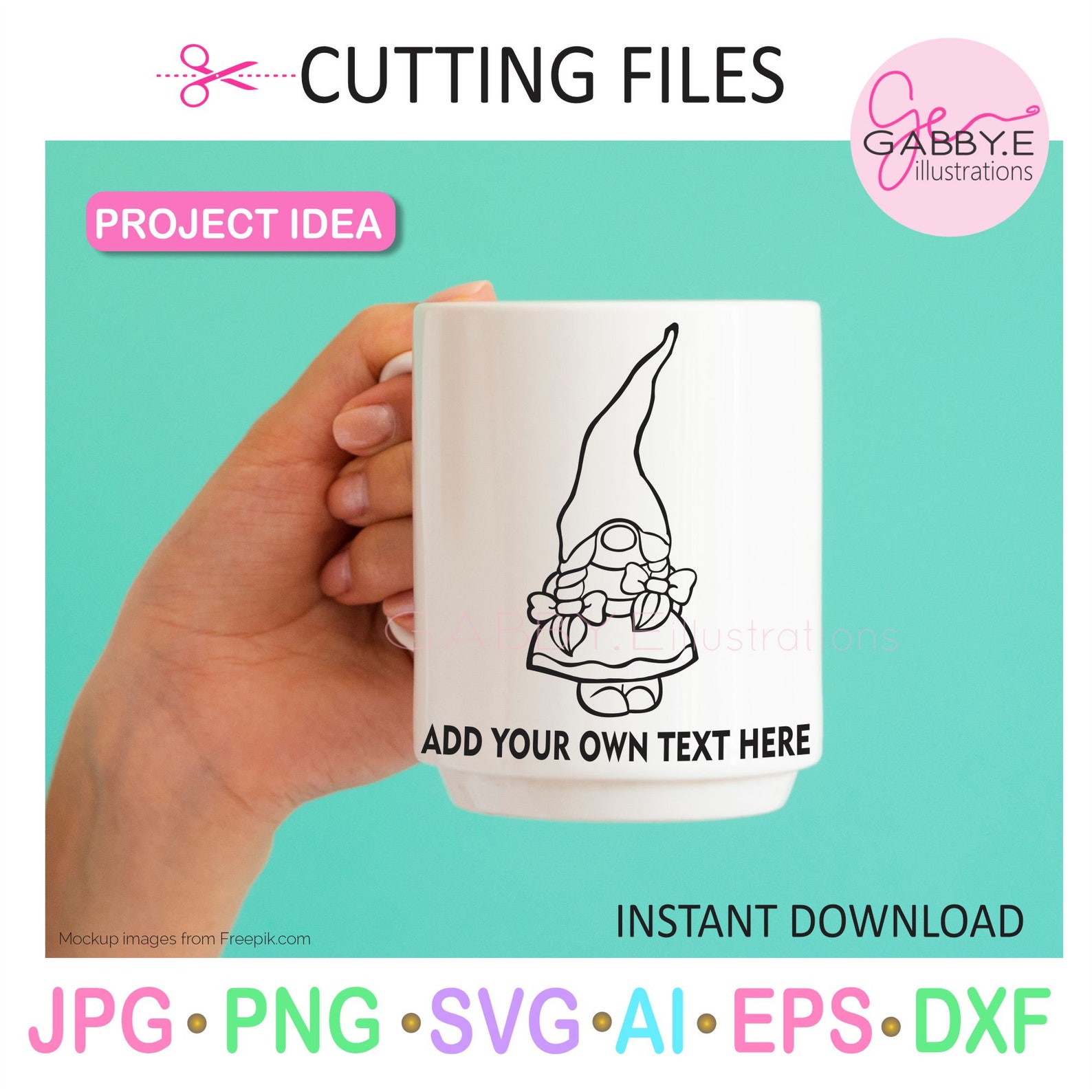Girl Gnome Svg-gnome Clipart-gnome Svg Files for Cricut-cute Garden ...