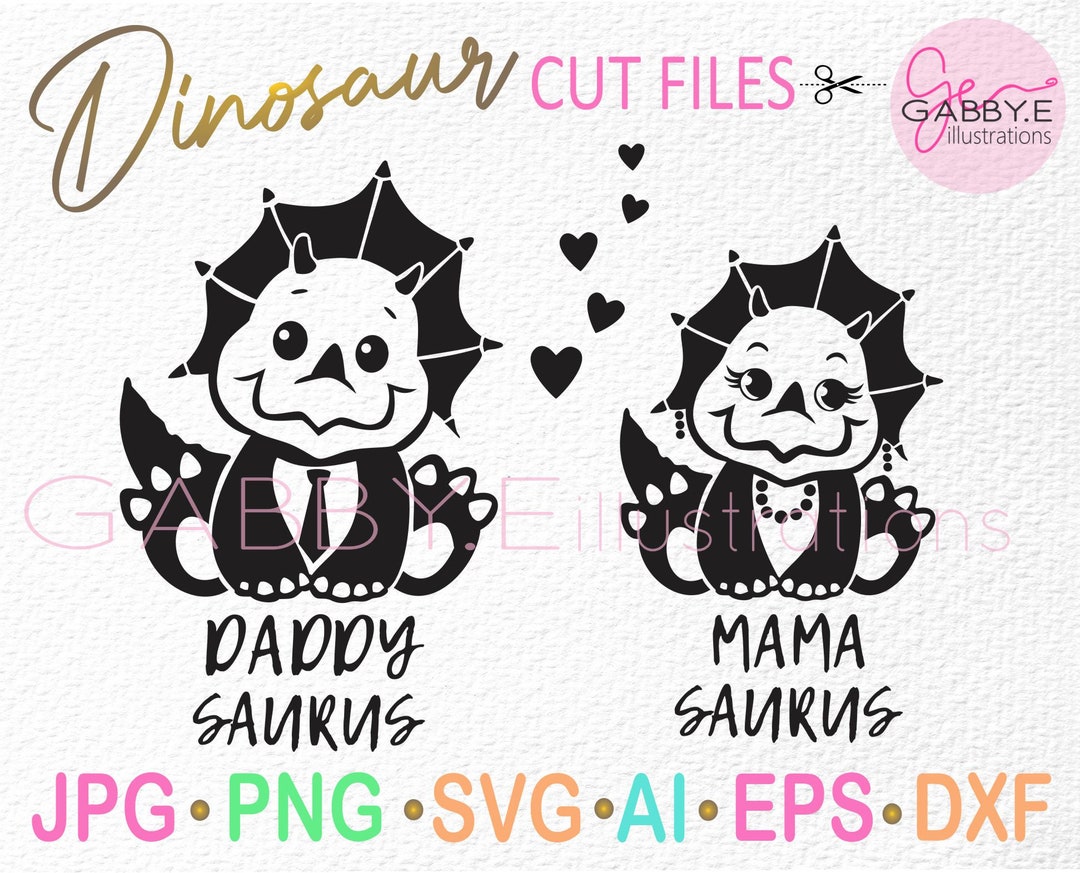 Dinosaur Svg Mamasaurus Svg Daddy Saurus Svg Dinosaur Clipart Mama Saurus Svg Daddysaurus Svg
