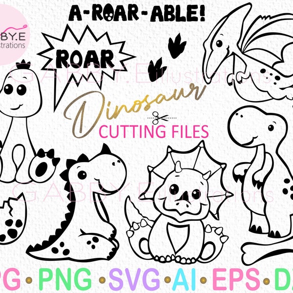 Dinosaur Clipart - Etsy