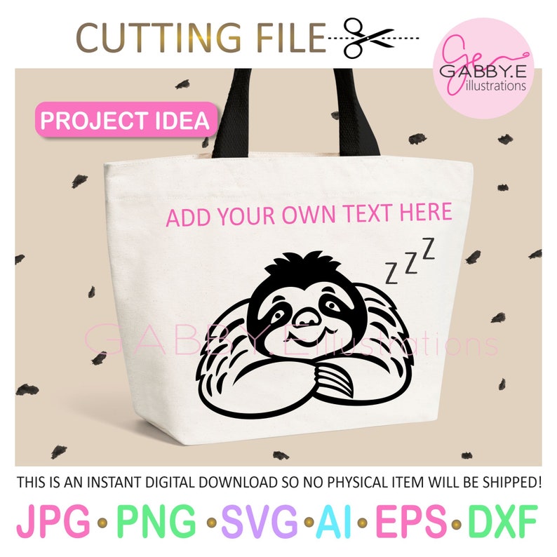 Sloth SVG Cut File.perfect for Your Cricut or Silhouette Machines to ...