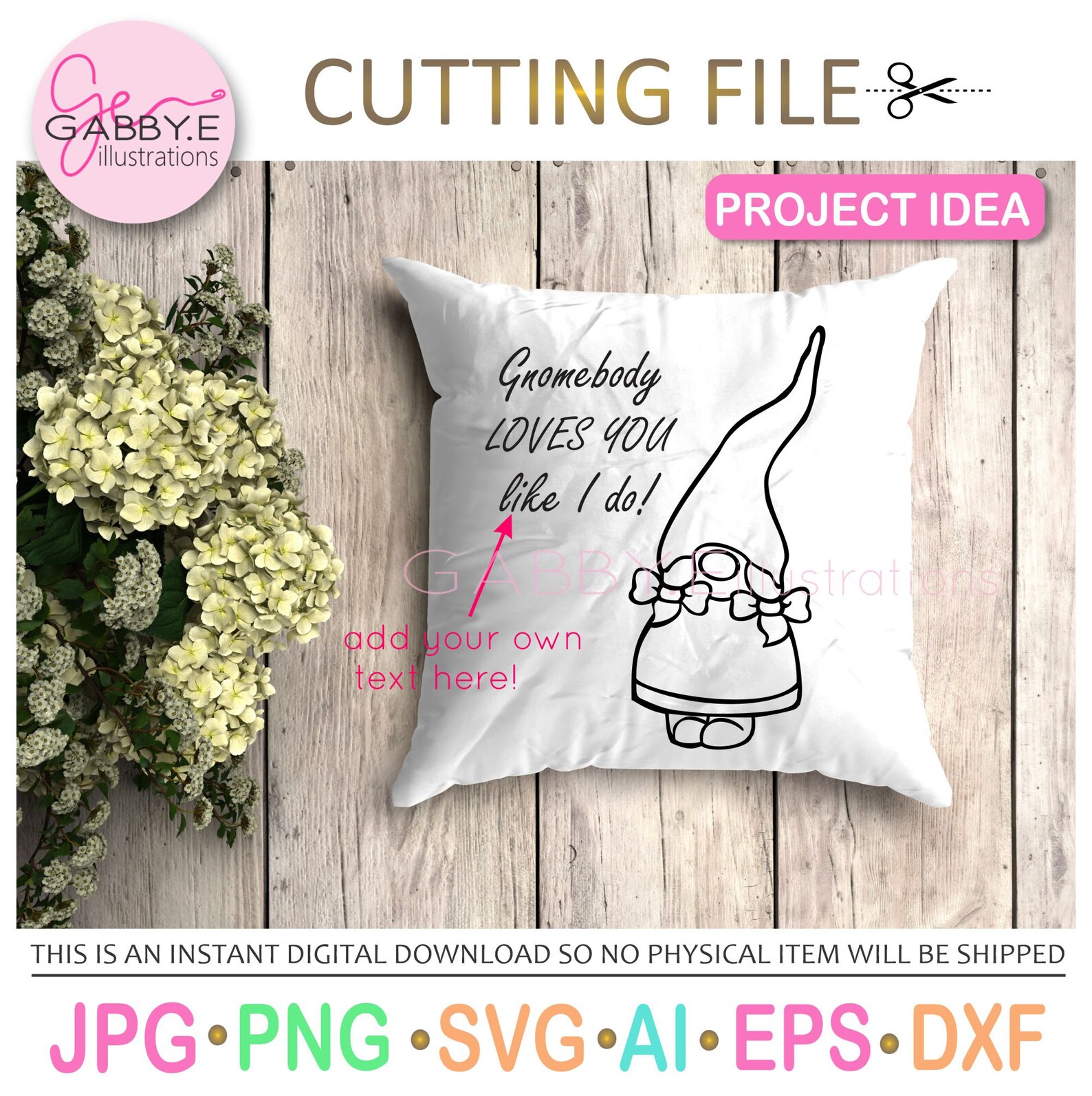 Girl Gnome Svg-gnome Clipart-gnome Svg Files for Cricut-cute Garden ...