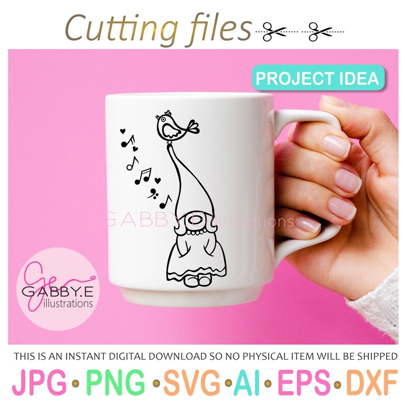 Girl Gnome Svg-gnome Clipart-gnome Svg Files for Cricut-cute - Etsy