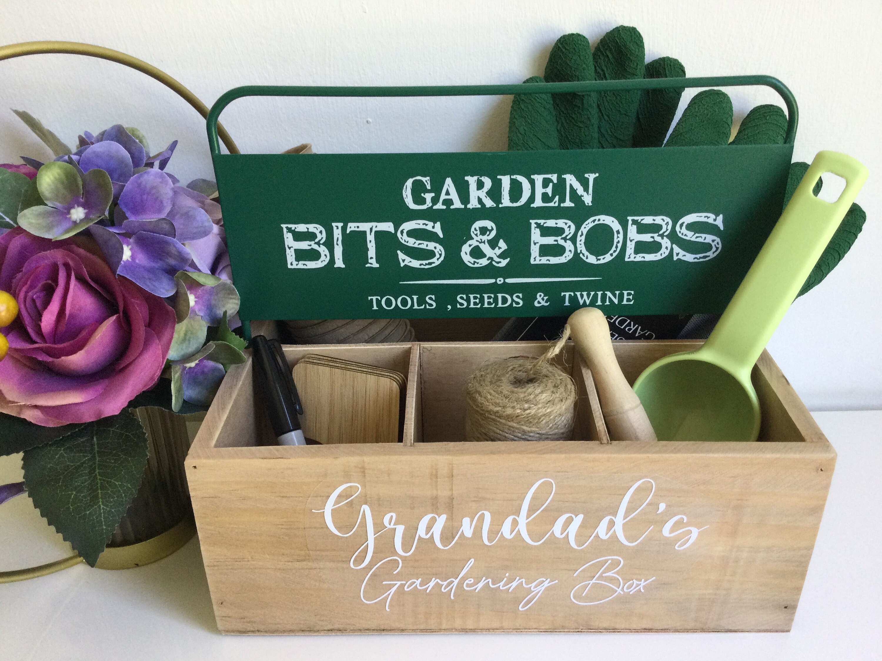 Personalised Garden Gift Box - Etsy UK