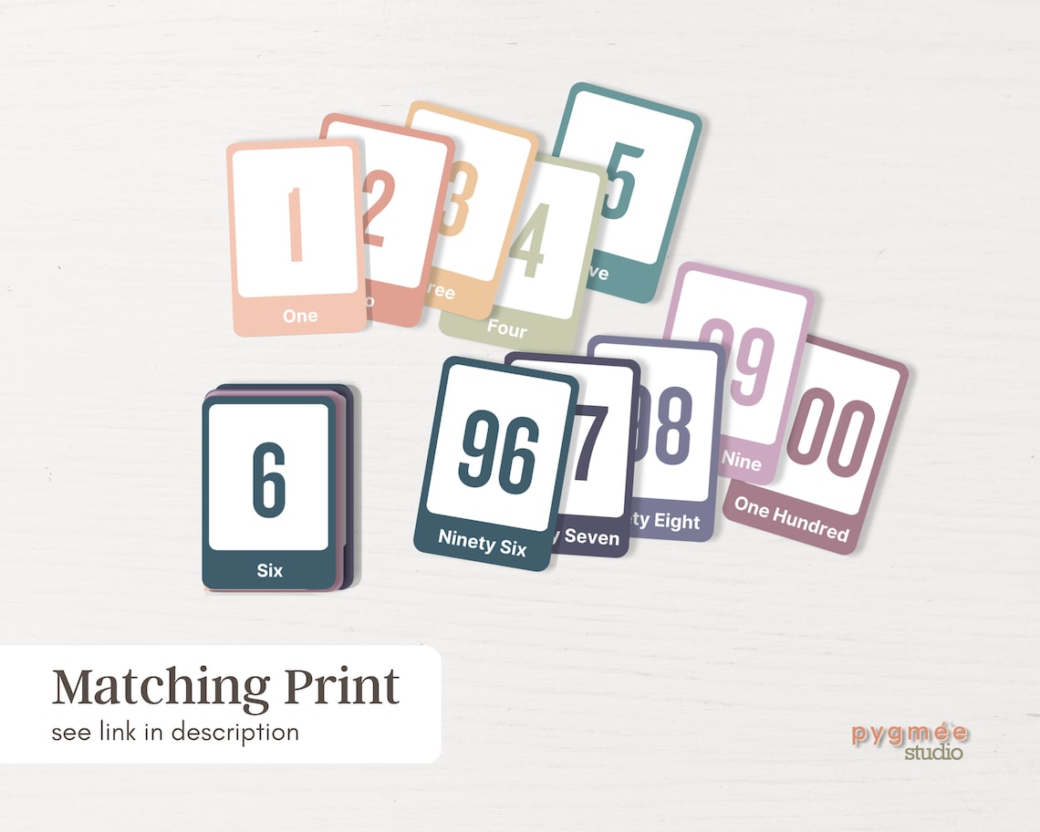 Number 1 - 10 Flashcards | Ready to Print Flashcards | Toddler ...