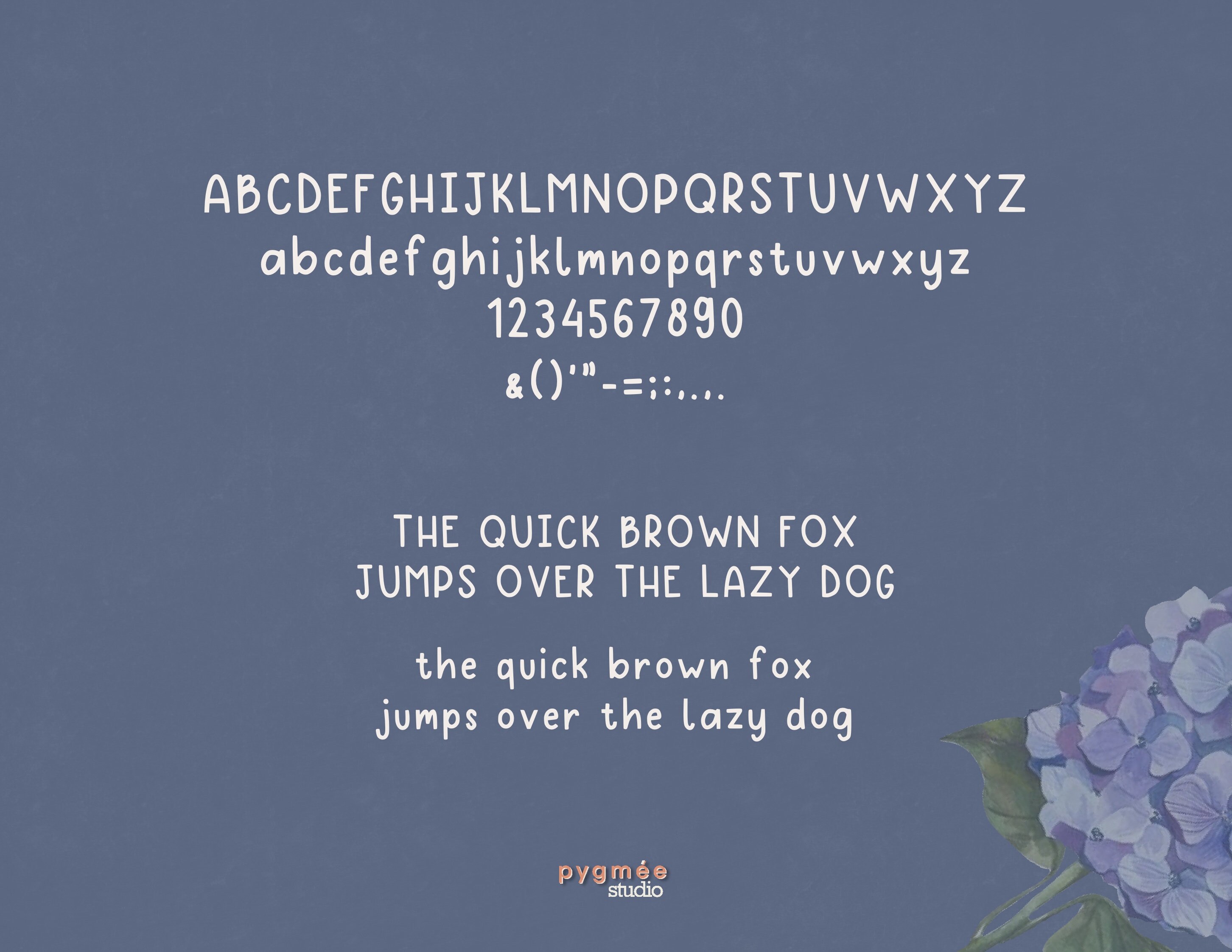 Hydrangea Handwritten Font Handwriting Font for Neat Digital | Etsy ...