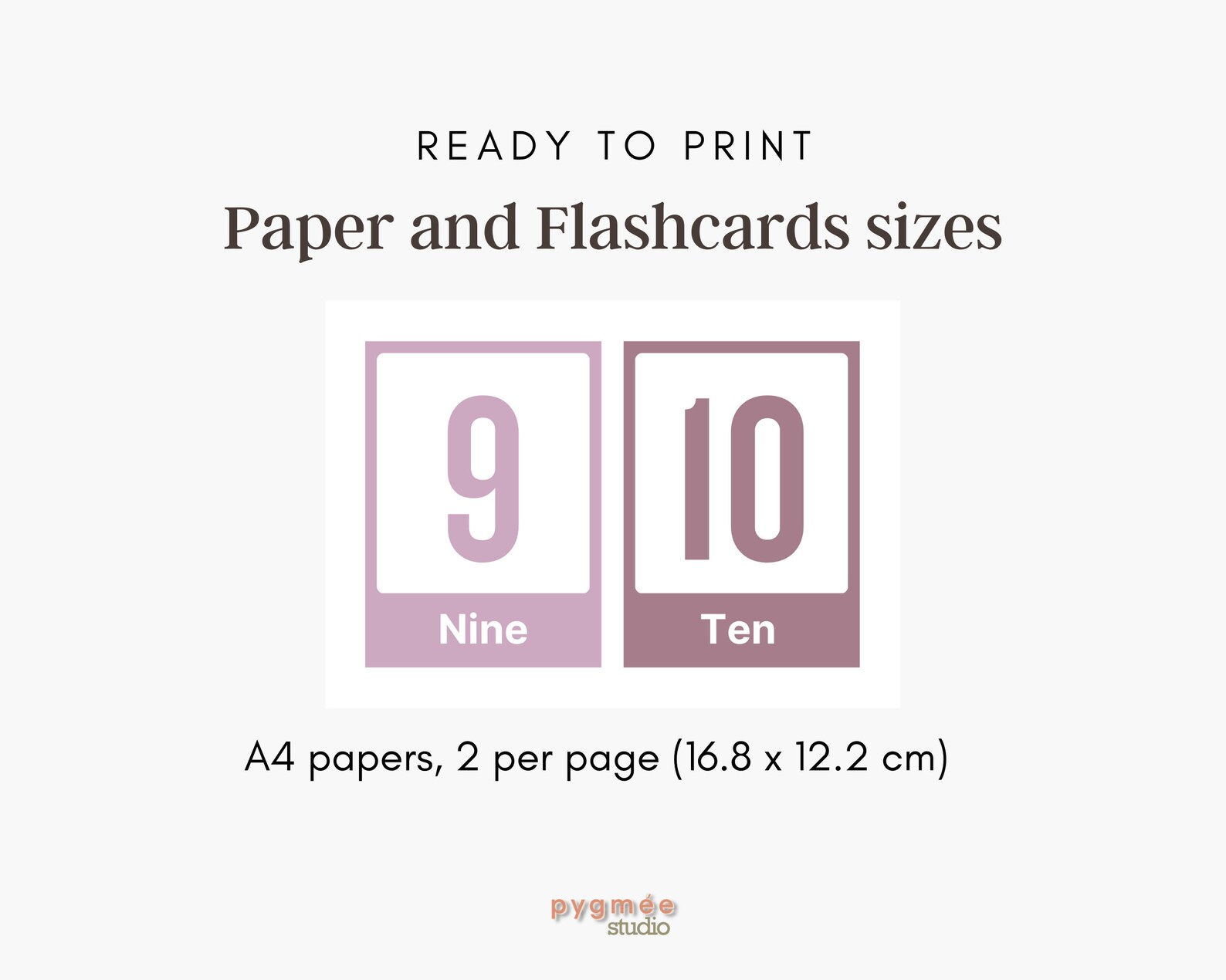 Number 1 - 10 Flashcards | Ready to Print Flashcards | Toddler ...