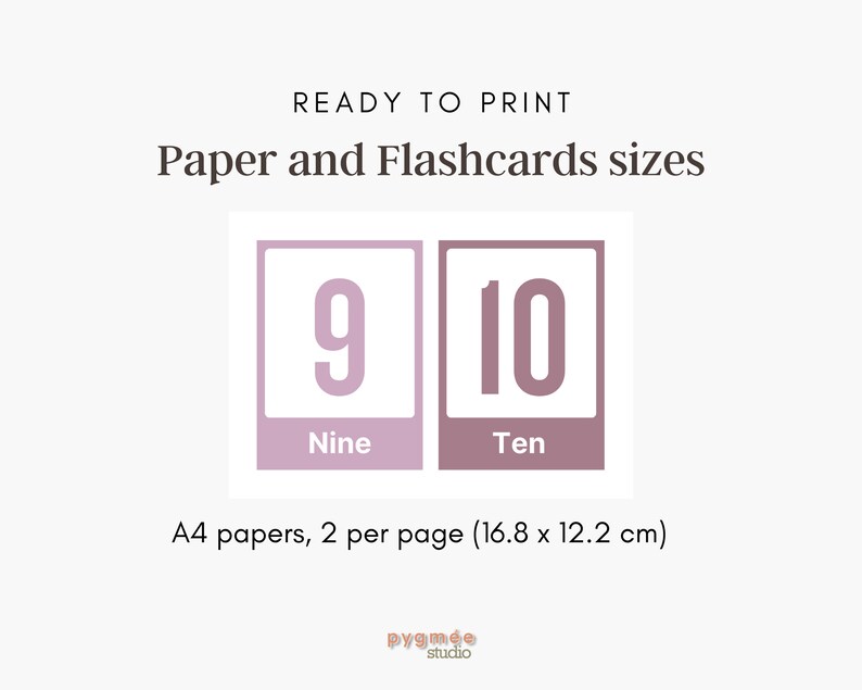 Number 1 - 10 Flashcards | Ready to Print Flashcards | Toddler ...