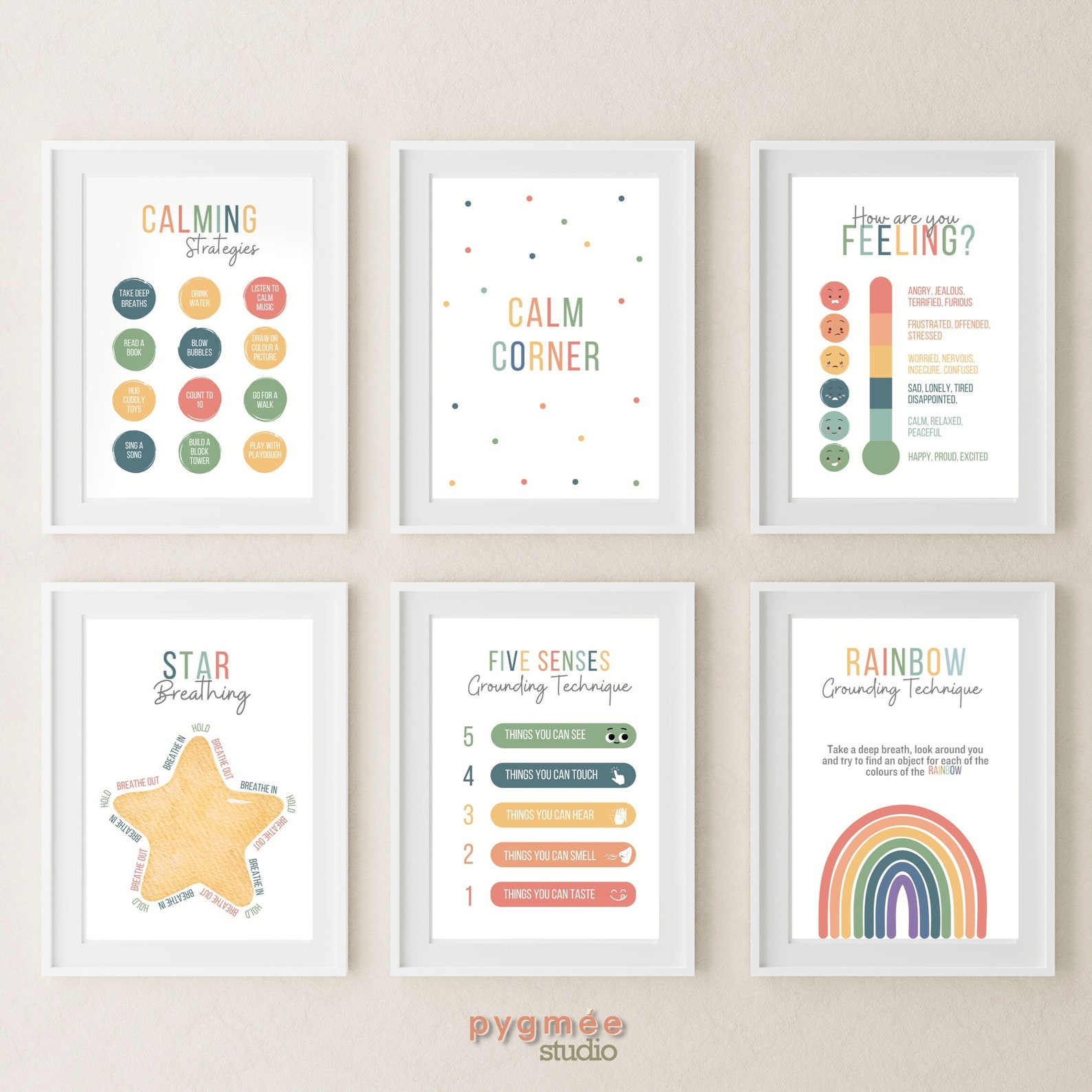Calm Corner Title Only Poster | Calm Corner Wall Art | Kids' Self ...