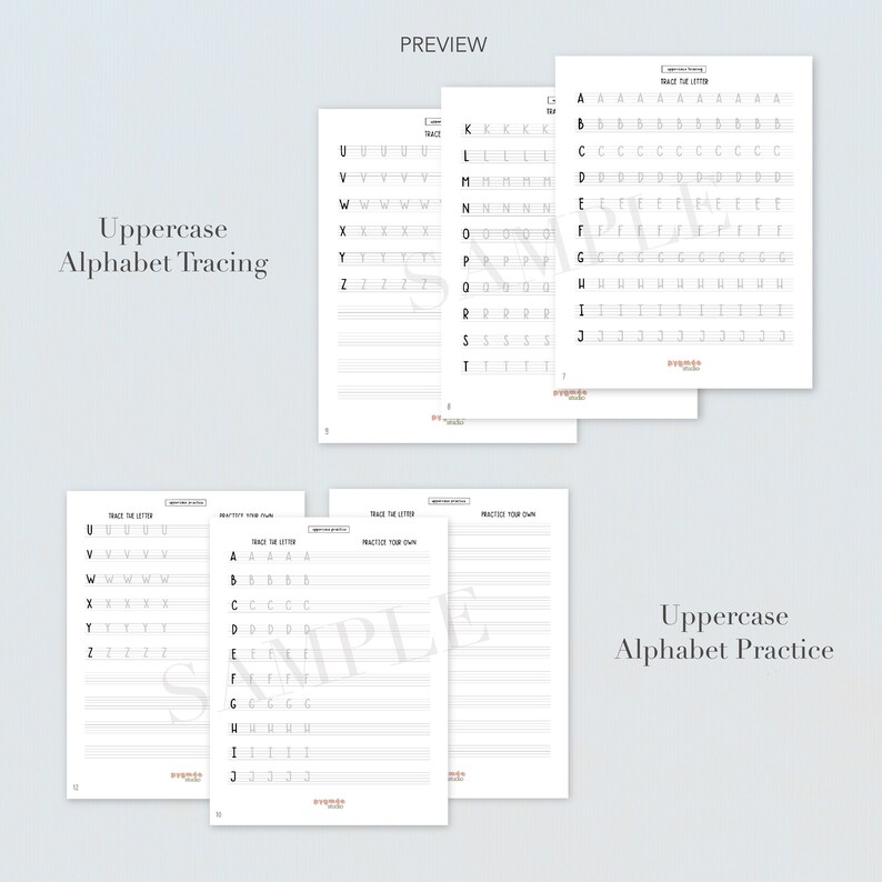 Printable Handwriting Worksheet 21 Pages | for Adults and Middle School ...