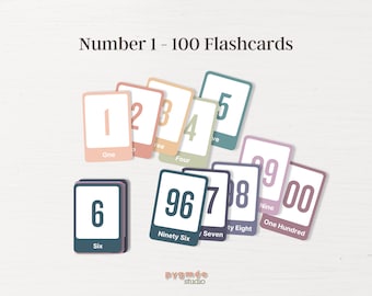 Number 1 - 10 Flashcards | Ready to Print Flashcards | Toddler ...