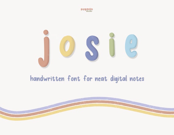 Josie Handwritten Font Handwriting Font for Neat Digital - Etsy
