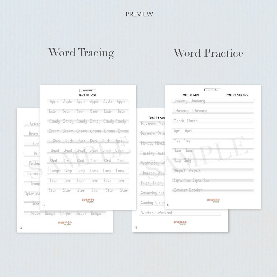 Printable Handwriting Worksheet 21 Pages | for Adults and Middle School ...