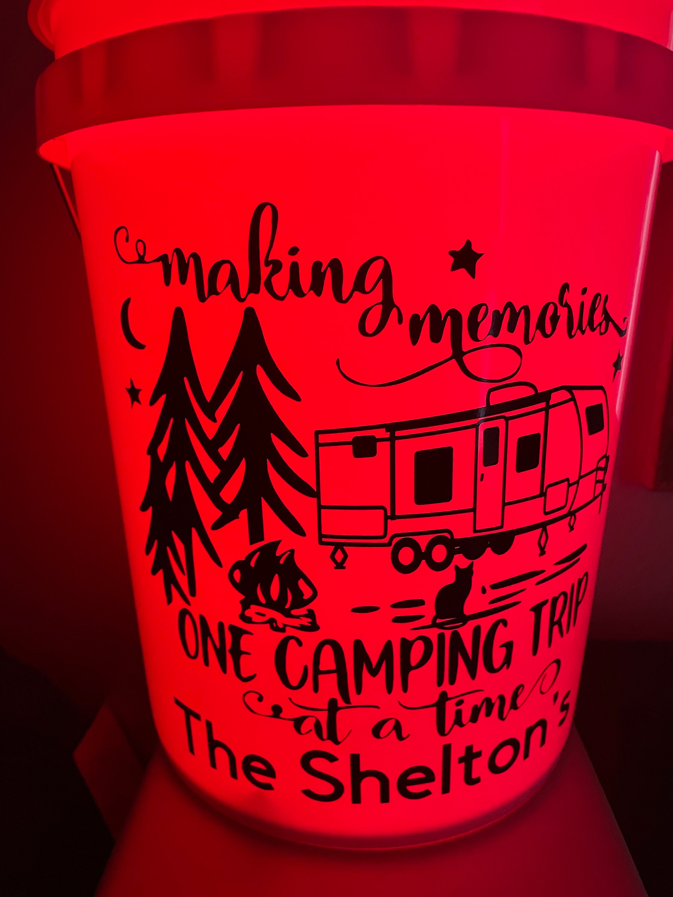 Travel Trailer Camping Latern, Bucket, Light With Changing Colors Led ...