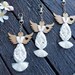 Handmade Macrame Angel Keychain Wooden Wings Ivory - Etsy