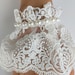 Ruffled Wrist Cuff, White Lace Gloves, Fingerless Gloves, Wedding ...