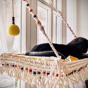 Cat Window Bed, Macrame Cat Window Hammock, Express Shipping , Cat ...