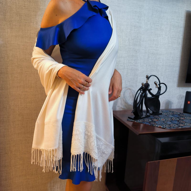 Ivory Wedding Shawl - Etsy