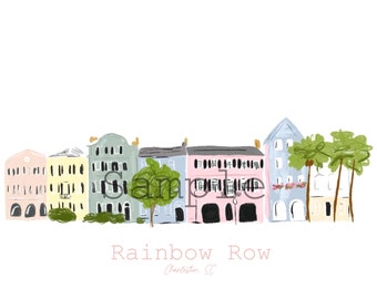 Rainbow Row - Etsy