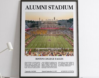 Boston College Alumni Stadium Poster - Etsy