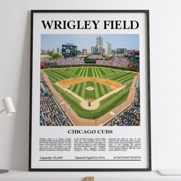 Wrigley Field Sign - Etsy