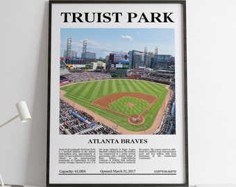 Atlanta Braves Stadium Poster - Etsy