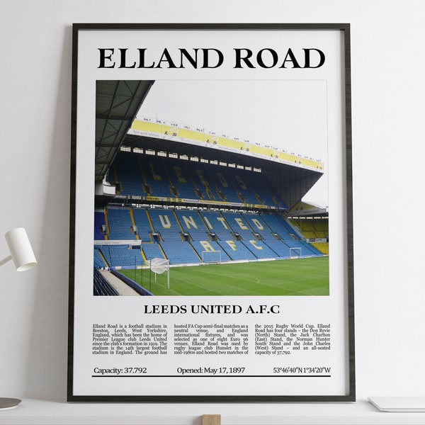 Leeds United Poster - Etsy